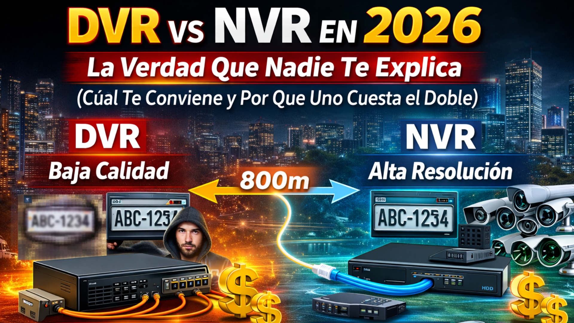 DVR vs NVR en 2026: La Verdad Que Nadie Te Explica